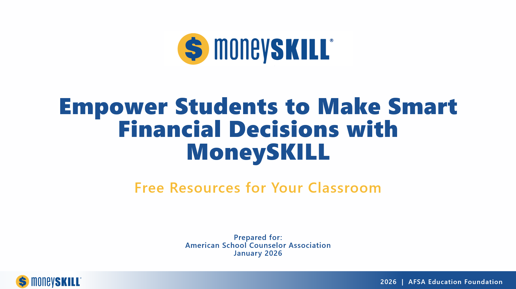 Sponsored ASCA Webinar: Empower Students to Make Smart Financial ...